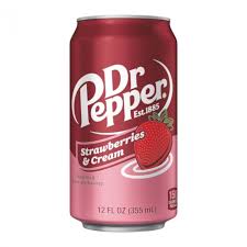 Dr Pepper Strawberries & Cream 355ml – NOMNOW